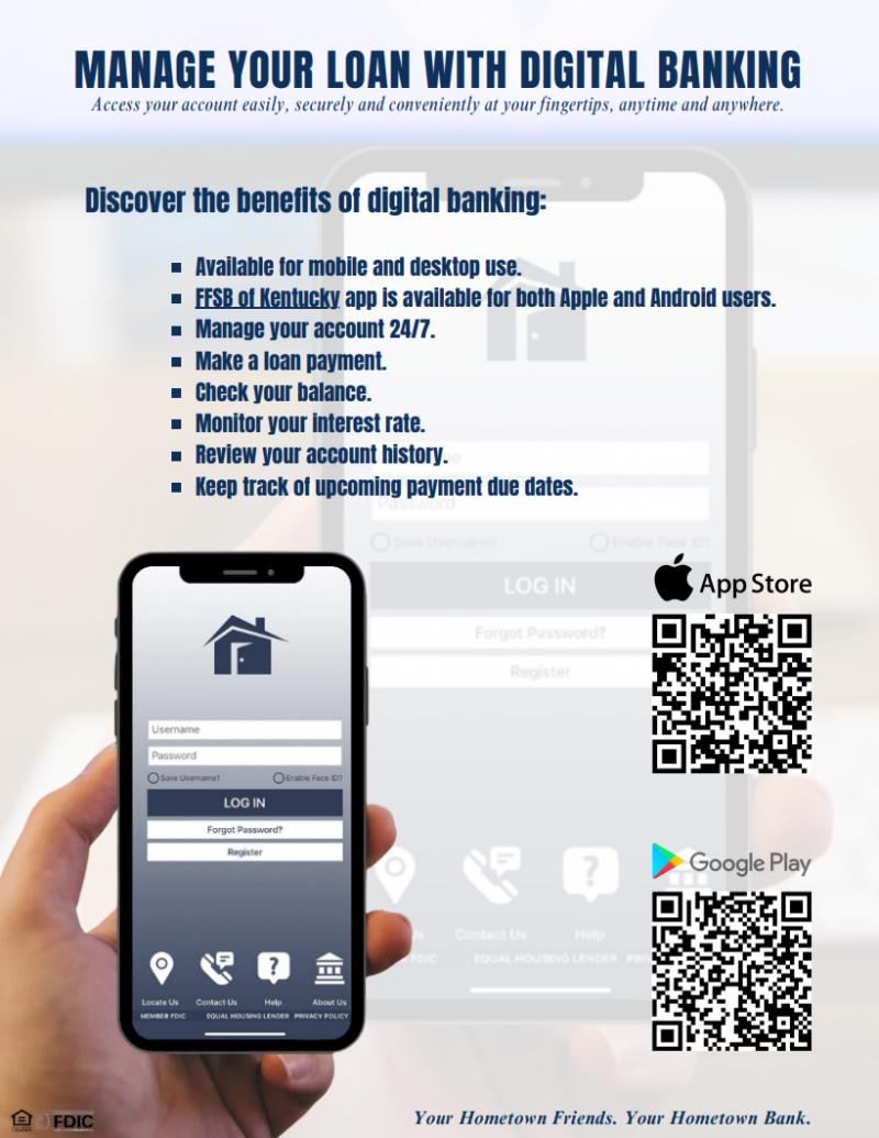 Manage Your Loan - First Federal Savings Bank of Kentucky